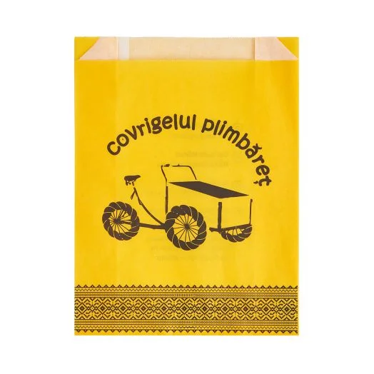 Pungi biodegradabile, din hârtie natur, personalizate | Evamar.ro