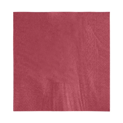 Șervețele hârtie,33x33 cm, bordo, 250 bucăți/set | Evamar.ro