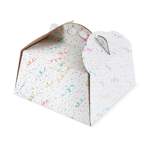 Cutii tort, albe, din carton, Party | Evamar.ro